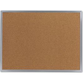 Universal Bulletin Board, Natural Cork, 36 x 24, Satin-Finished ...